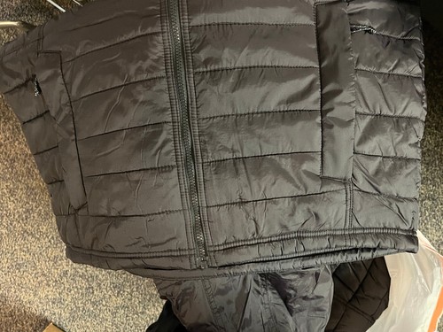 Gerry Men's Insulated Quilted Hooded Puffer Jacket, Olive, Black, Gray ...