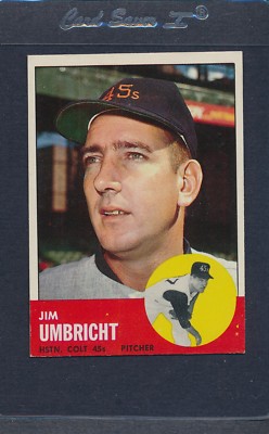 1963 Topps #099 Jim Umbricht Colts EX *2122 | eBay