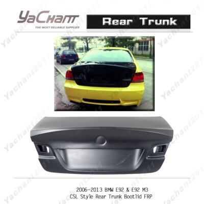 FIBER GLASS Kit For 06-11 BMW E92 & E92 M3 CSL Style Rear Trunk Bootlid ...
