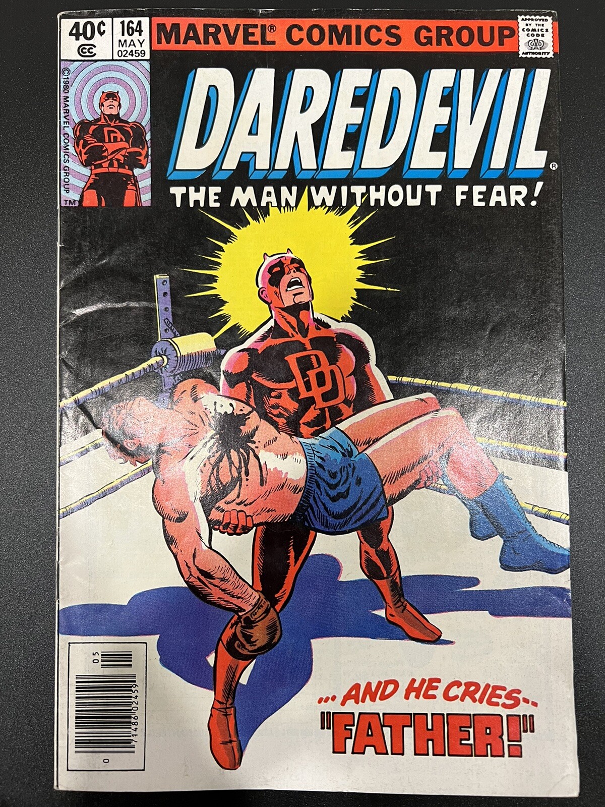 DAREDEVIL 164 NEWSSTAND ORIGIN OF DAREDEVIL RETOLD FRANK MILLER STORY ...