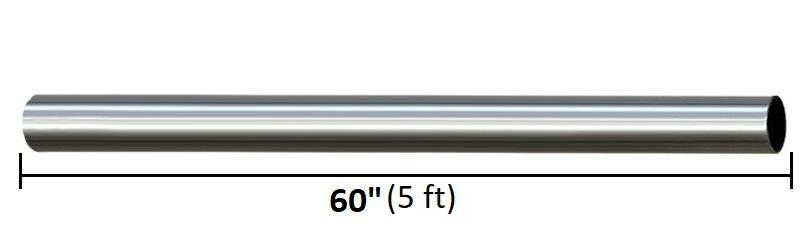 3.5" Inch Od Stainless Steel 5' Foot Long Straight Exhaust Pipe | eBay