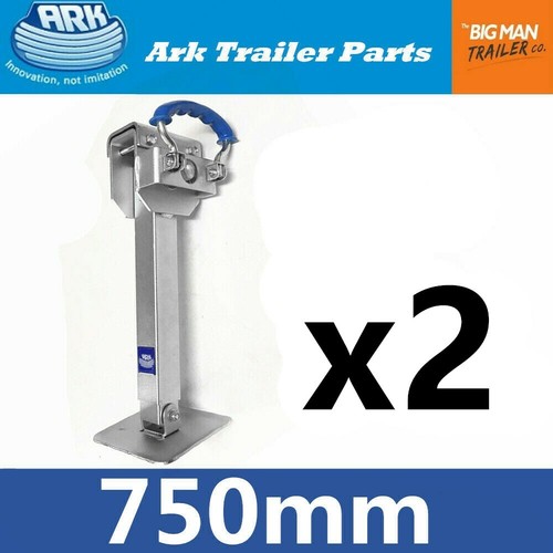 2x ARK Drop Down Corner Steadies STABILIZER LEGS 750mm FOR CAMPER ...