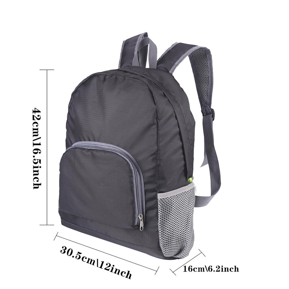 Mens 100% PLAIN BLACK Backpack & Rucksack Bag - SPORT WORK TRAVEL ...