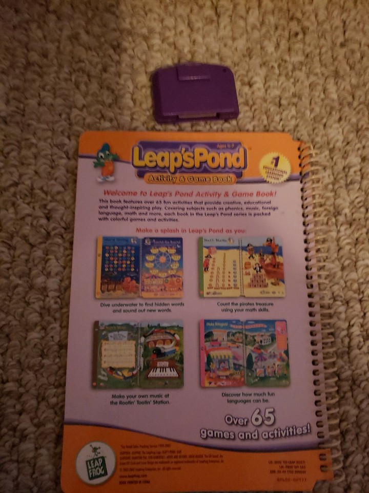 Leap's Pond Leap Frog Leap Pad - Activity & Game Book & cartridge | eBay