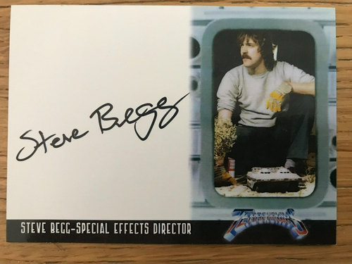 TERRAHAWKS: AUTOGRAPH CARD: STEVE BEGG - SPECIAL EFFECTS DIRECTOR SB1 ...