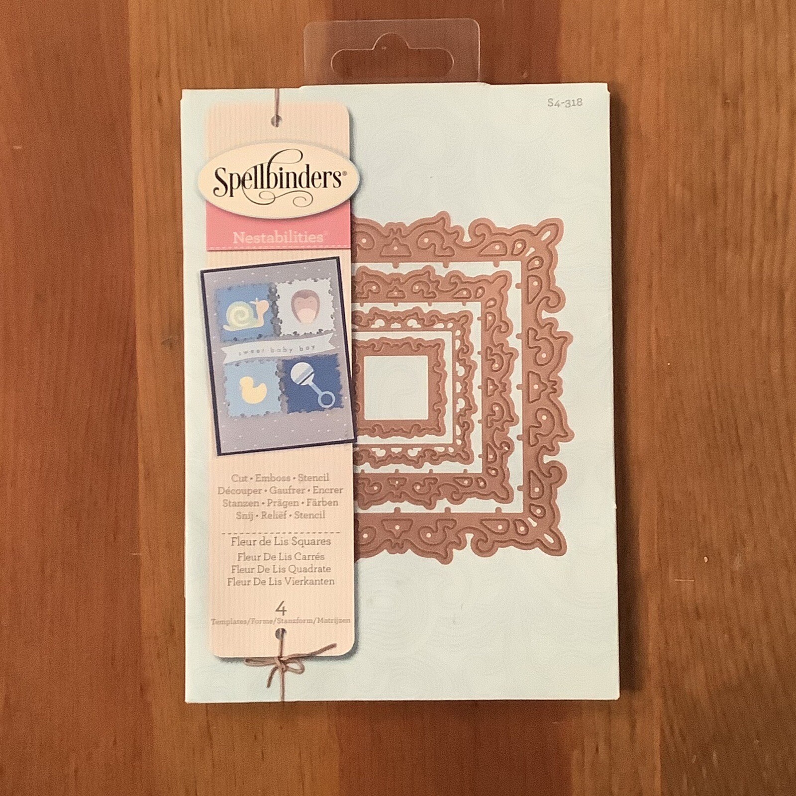 Spellbinders Fleur de Lis Squares Cutting Dies *S4-318 *New | eBay