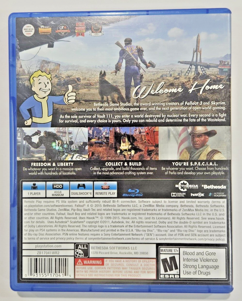 Fallout 4 - Sony PlayStation 4 PS4 - Tested - Mint Disc 93155170414 | eBay