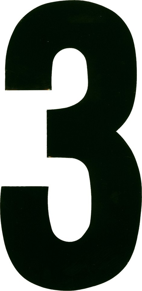 "#302" 4" Tall Black "Extreme" Stick-On Race Numbers - 3 Pack Dirt ...