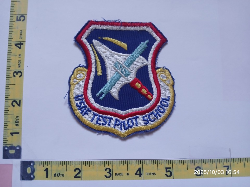 USAF NASA TEST PILOT SCHOOL 2 PATCHES MIXED LOT *107* | eBay