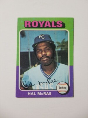 HAL MCRAE 1975 TOPPS BASEBALL CARD #268 KANSAS CITY ROYALS | eBay