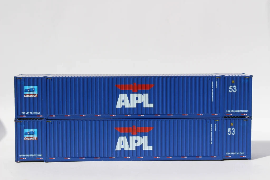 Jacksonville Terminal Company ~ Early Scheme ~ APL ~ 53' Containers ...