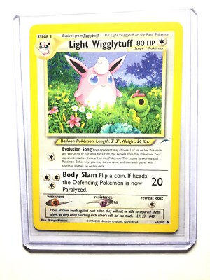 LIGHT WIGGLYTUFF - 54/105 - Neo Destiny - Uncommon - Pokemon Card - NM ...