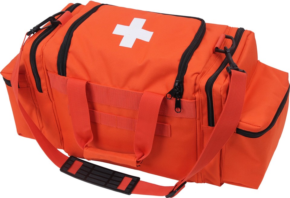 First Responder Bag Emergency EMT EMS Paramedic AMBU White Cross Carry ...