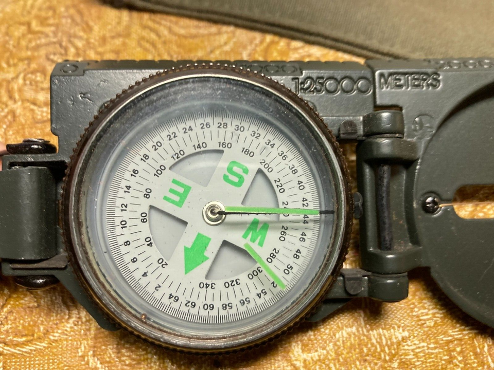 U.S Metal Pocket Army Style Compass Military Camping Hiking Survival ...