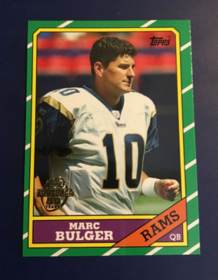 2005 Topps # 31 MARK BULGER Throwback 1986 Los Angeles Rams Sweet Look ...