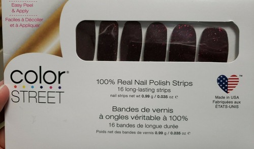 Color Street Nail Strips "RUSSIAN AROUND" Retired Sparkle Design NEW ...