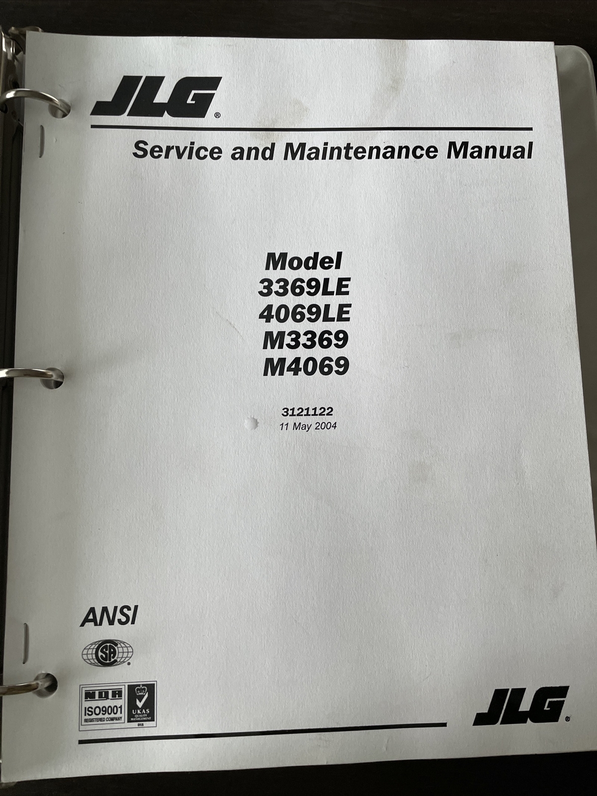 JLG 3369LE 4069LE M3369 M4069 Scissor Lift Service Parts Book Catalog ...