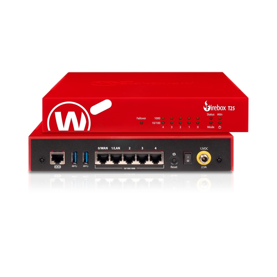 WatchGuard Firebox T25 Network Security Appliance with 5 Year Standard ...