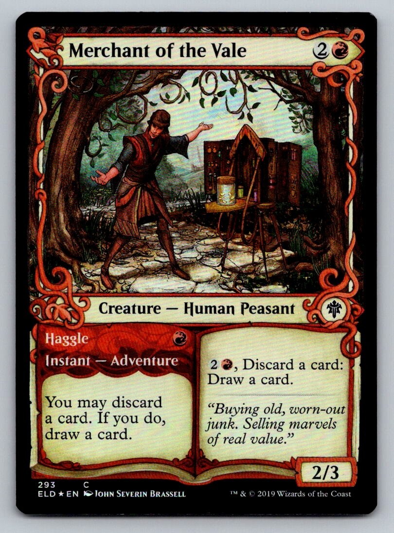 MTG Magic: The Gathering FOIL NM Throne of Eldraine Merchant of Vale ...