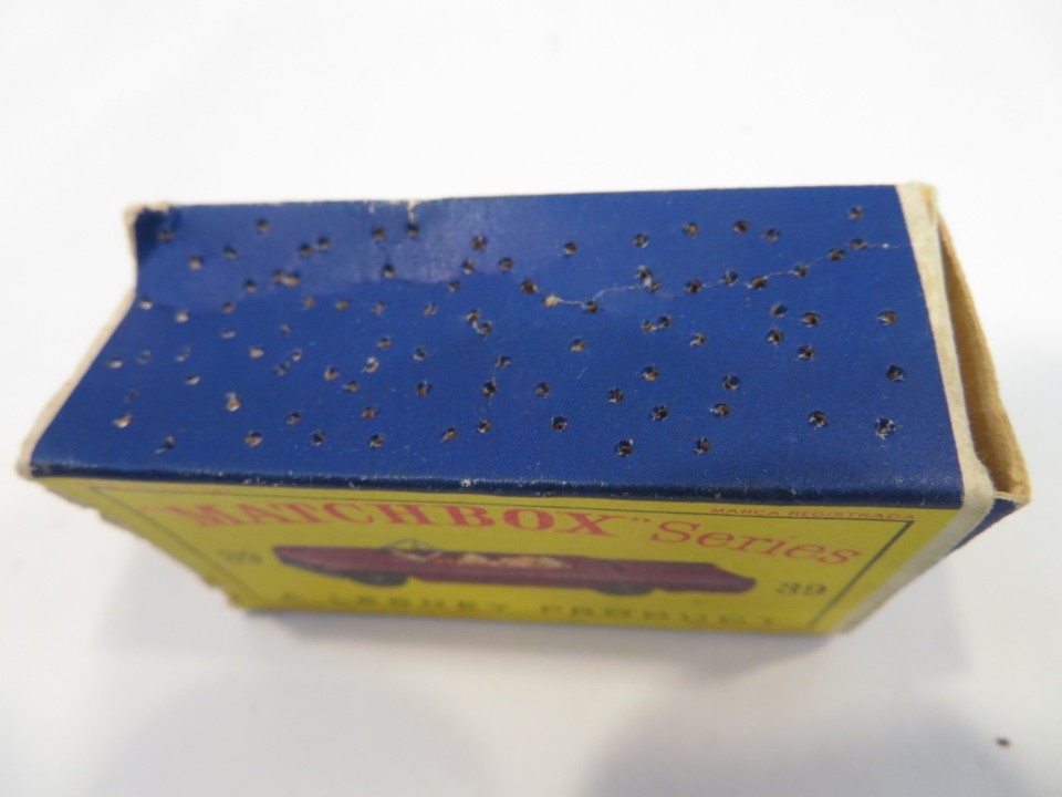 Vintage Matchbox Lesney No 39 Pontic (Yellow) Convertible With Original ...