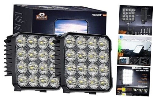 4.4 Inch LED Pods 2 PCS 48 W 4780LM Work Lights 2Pcs 4.4Inch Led Pods ...