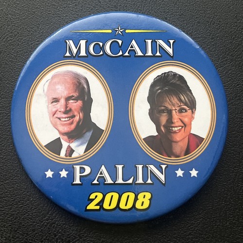 JOHN McCAIN SARAH PALIN Political Campaign Pin Button 2008 | eBay