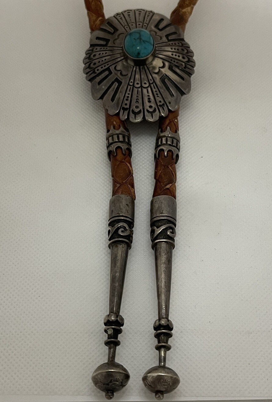 Vintage Thomas Singer Large Turquoise Sterling Silver… - Gem