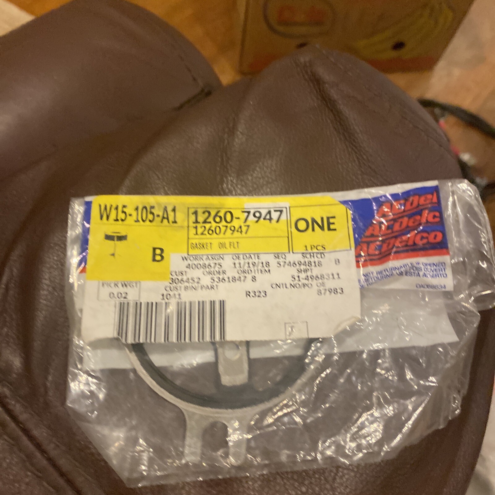 Engine Oil Filter Adapter Gasket ACDelco 12607947 for sale online | eBay