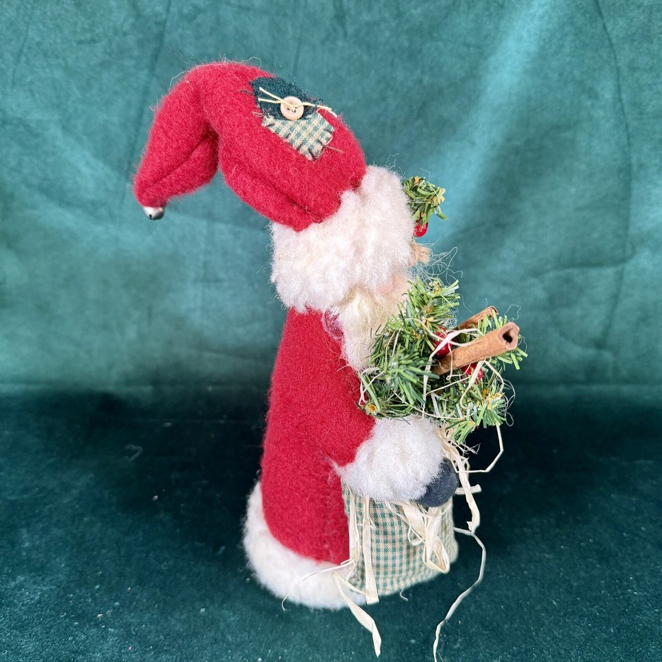 Bouquet Enterprises Santa Claus Cloth 9” Tall Primitive Decor | eBay