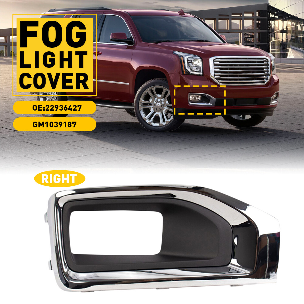 Fog Light Trim For 2015-2020 GMC Yukon Front Passenger Primed 22936427 ...
