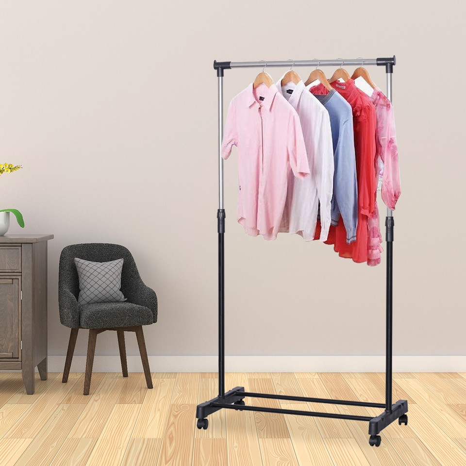 Clothes Drying Rack Hanger Coat Display Rack Height Adjustable ...