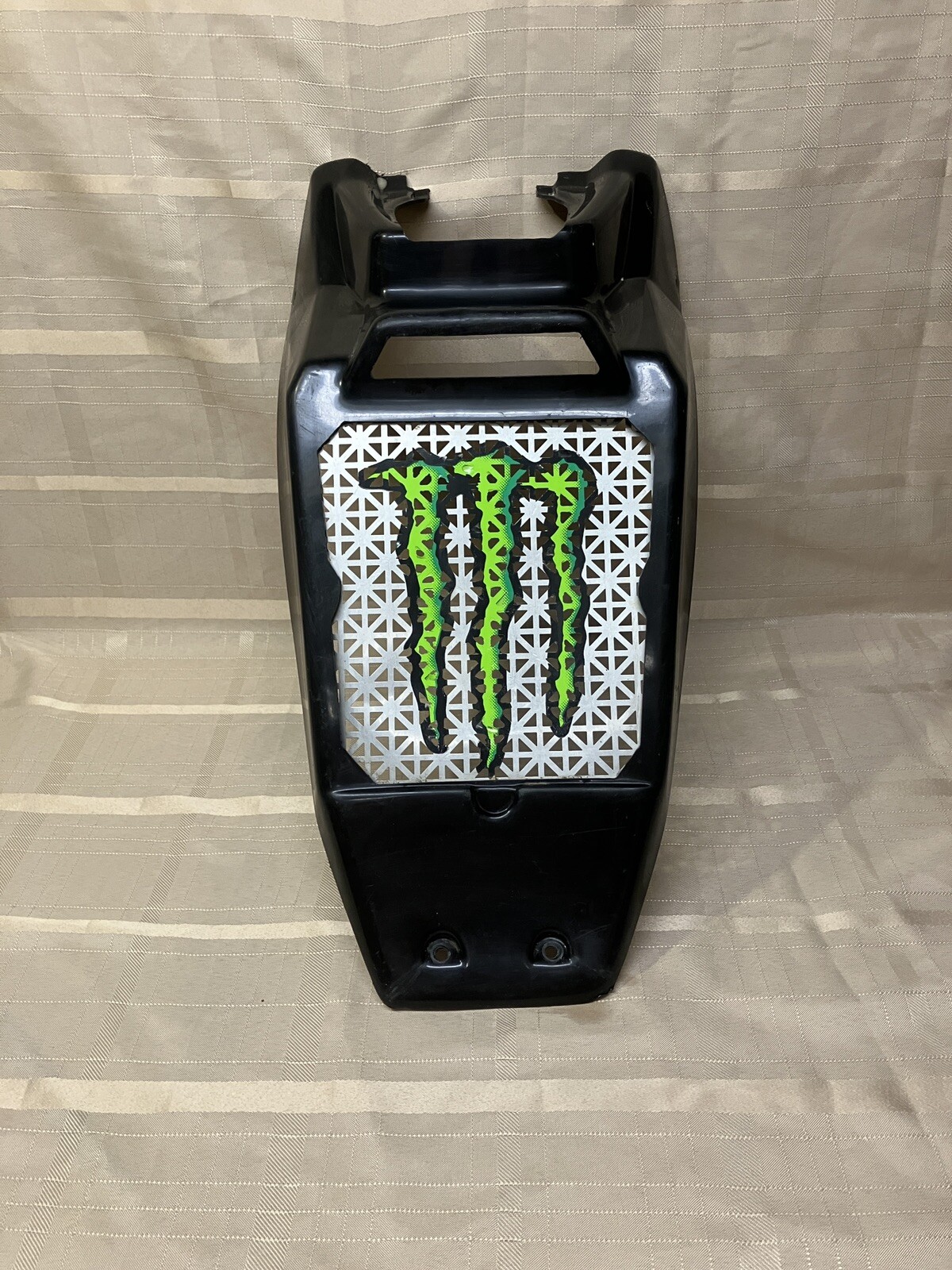 SUZUKI LT250R LT 250R QUADRACER BLACK MONSTER ENERGY PLASTIC NUMBER ...