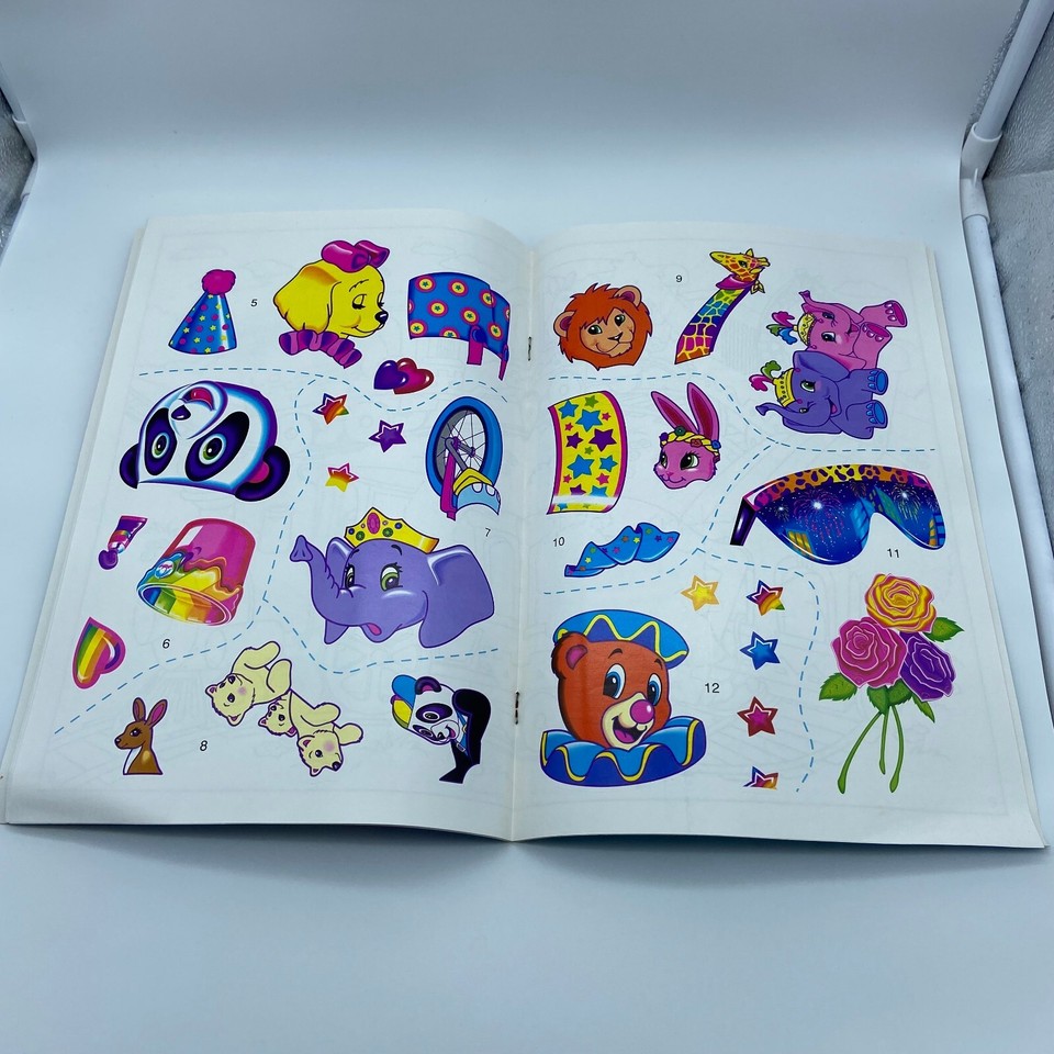 RARE Vtg 90's Lisa Frank Sticker Fun Rainbow Hollywood Bear Golden ...