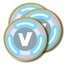 x35 V Bucks Inspired Party Label for Chocolate Coin Logo Birthday Kids ...