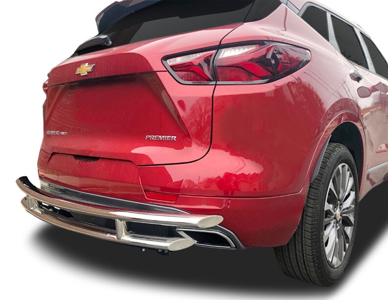 Fits 2019-2022 Chevrolet Blazer Black Rear Double Layer Bumper ...