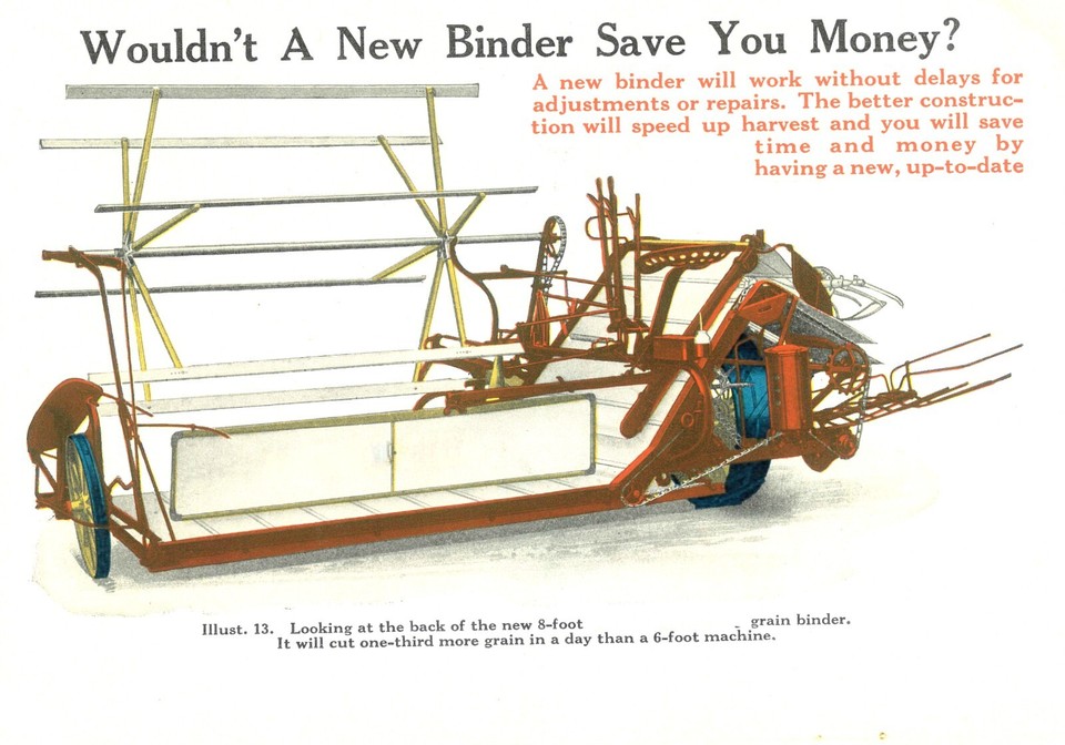 IH McCormick-Deering Grain Binders Brochure Booklet International ...