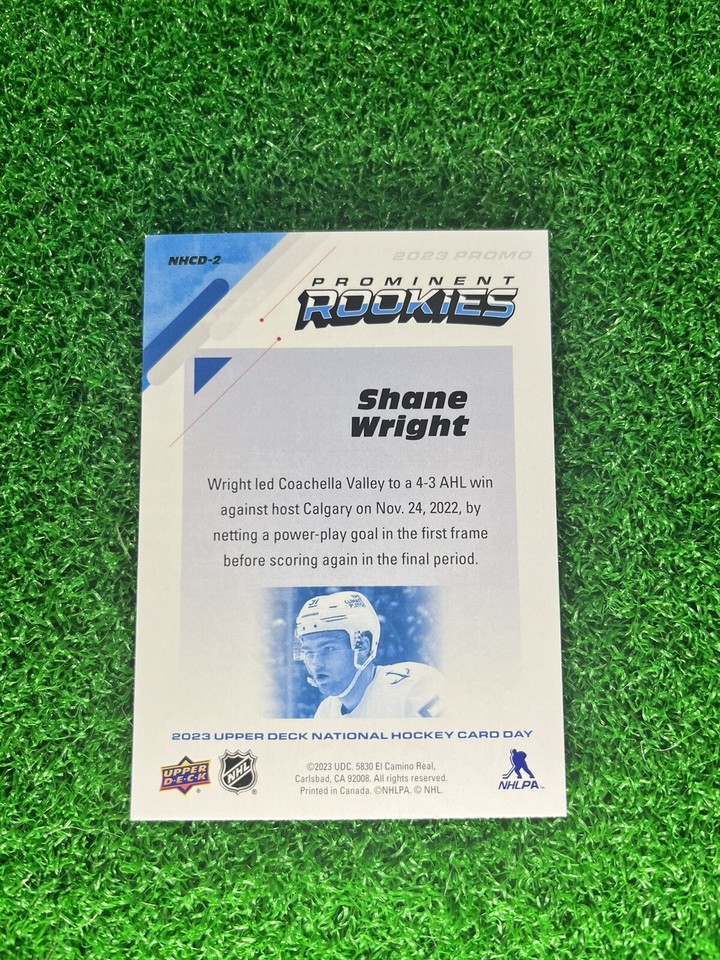 Shane Wright Prominent Rookies NHCD-2 National Hockey Card Day | eBay