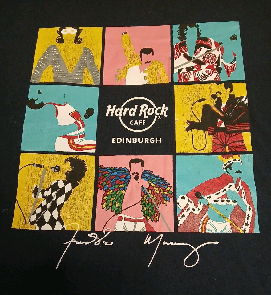 Hard Rock Cafe Men's Edinburgh Graphic T-Shirt XL Mercury Phoenix Trust ...