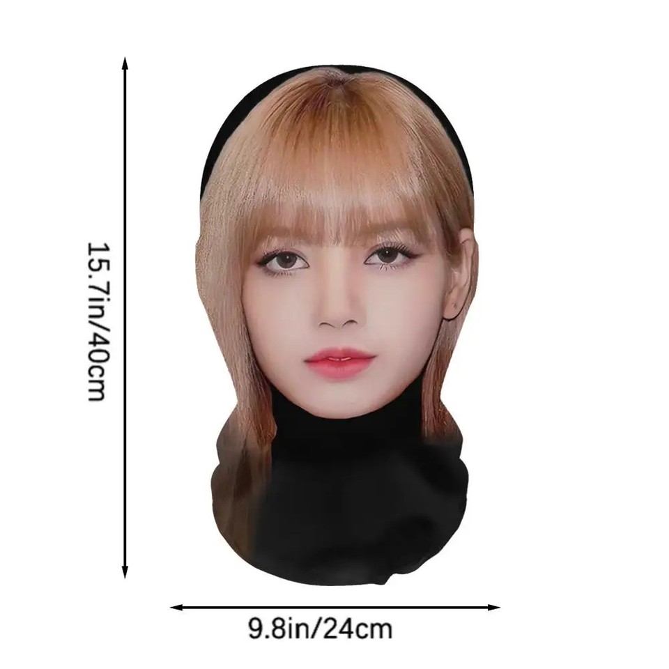 3D Printed Full Face Mask Elastic Mesh For Unisex Cosplay Headwear ...