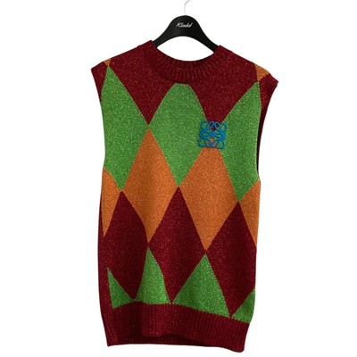 LOEWE knit vest 1724285 Red Green Orange Size: SizeXS | eBay