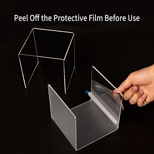 HIIMIEI Clear Acrylic Display Risers 2 Sets, 3-Tier Risers Stands ...