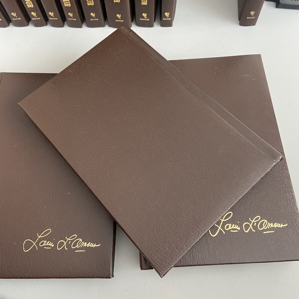 13 The Louis L'Amour Collection Bantam Leatherette Hardcover Ed. Book ...