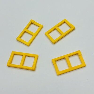 60608 LEGO Parts Window 1x2x3 Pane w/ Thick Corner Tabs YELLOW (4) | eBay
