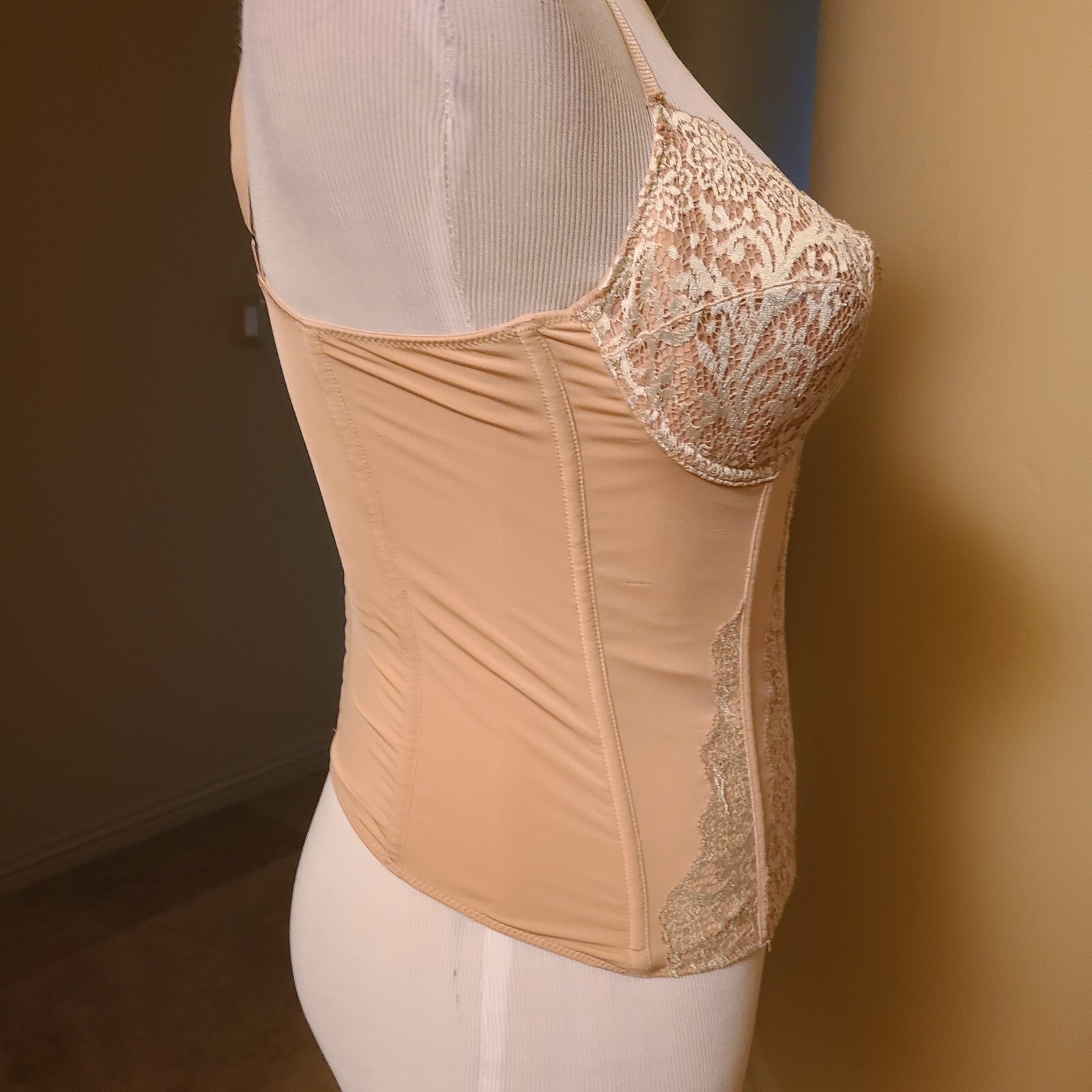 Pre-owned Josie Natori Corset Underwire Bra Cafe Diamond Size 36B | eBay
