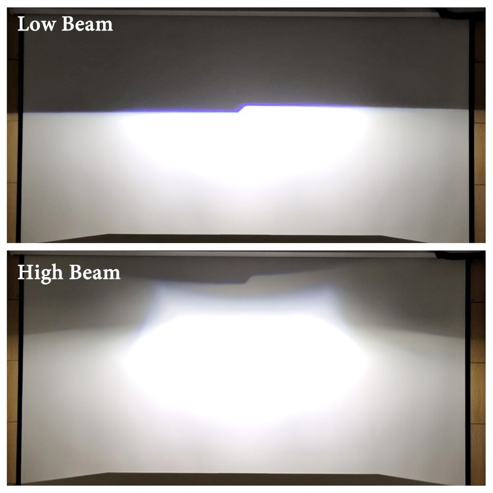 NHK 116W Mini Bi LED Projector Lens Headlight Universal Kit VS Xenon ...