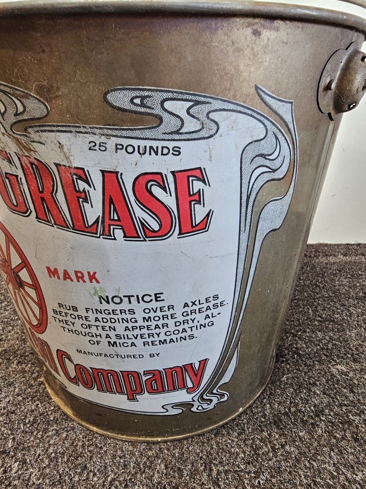Very Rare Standard Oil 25 Lbs Mica Axel Grease Bucket | eBay