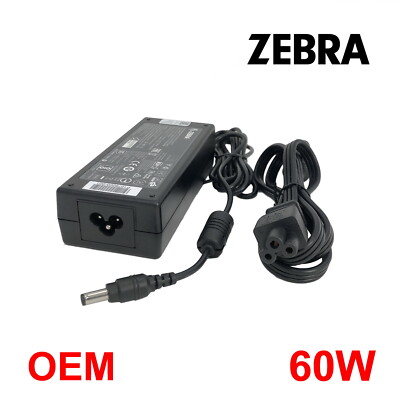 Authentic Zebra AC Adapter 60W For LP2824 LP2844-Z LP3844-Z Label ...