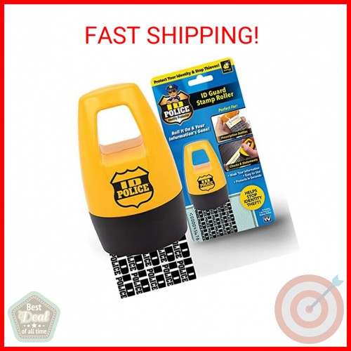 ID Police Identity Protection Roller Stamp, As Seen on TV Helps Stop ID ...