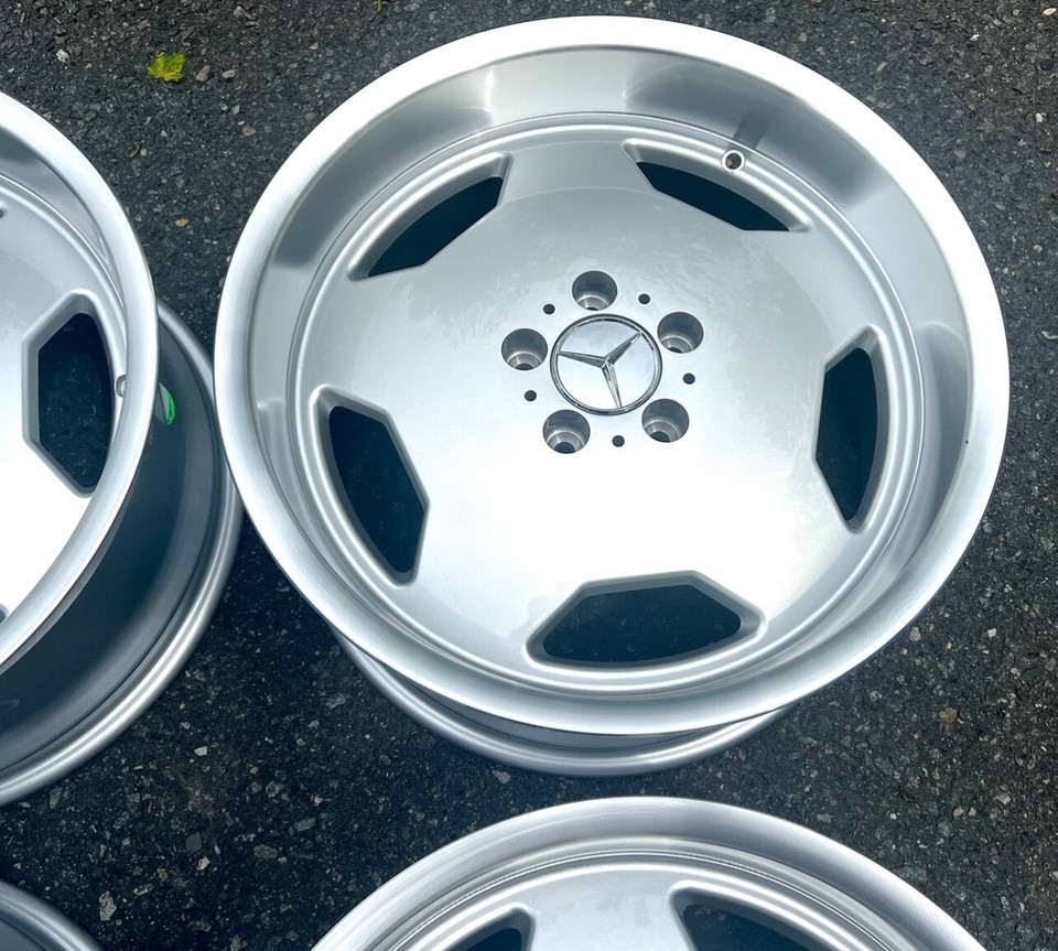 MERCEDES DEEP DISH MONOBLOCK 17 INCH RIMS WHEELS SET4 NEW FITS E320 ...