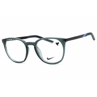 Nike Unisex Eyeglasses Dark Grey Round Full Rim Plastic Frame NIKE 7257 ...